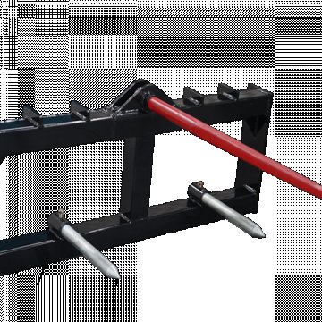 Round Bale Spike Frame 1000kg Capacity for Bobcat Skid Steer Quick Attach