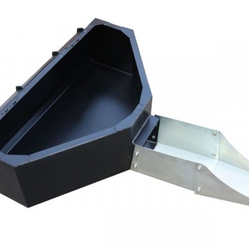 Skid Steer Mud Hopper Concrete Bucket ZK S-CB1520(60IN)-MP1220